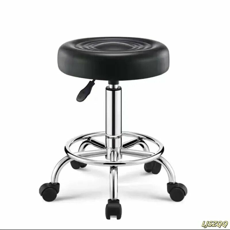 Стул мастера, цвет сиденья чёрный, цвет основания хромированная сталь F