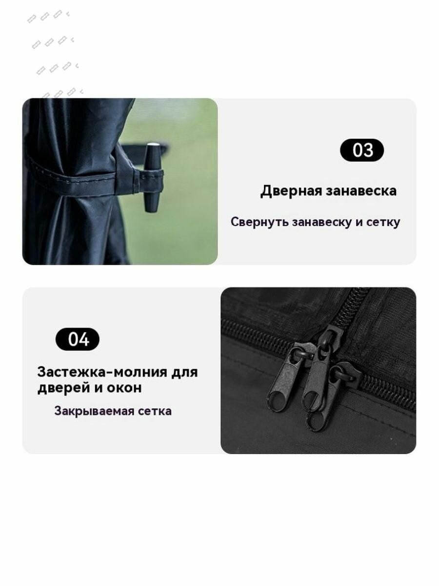 Автоматический палатка Naturehike BLACKDOG Двухдверная палатка BD-ZP005