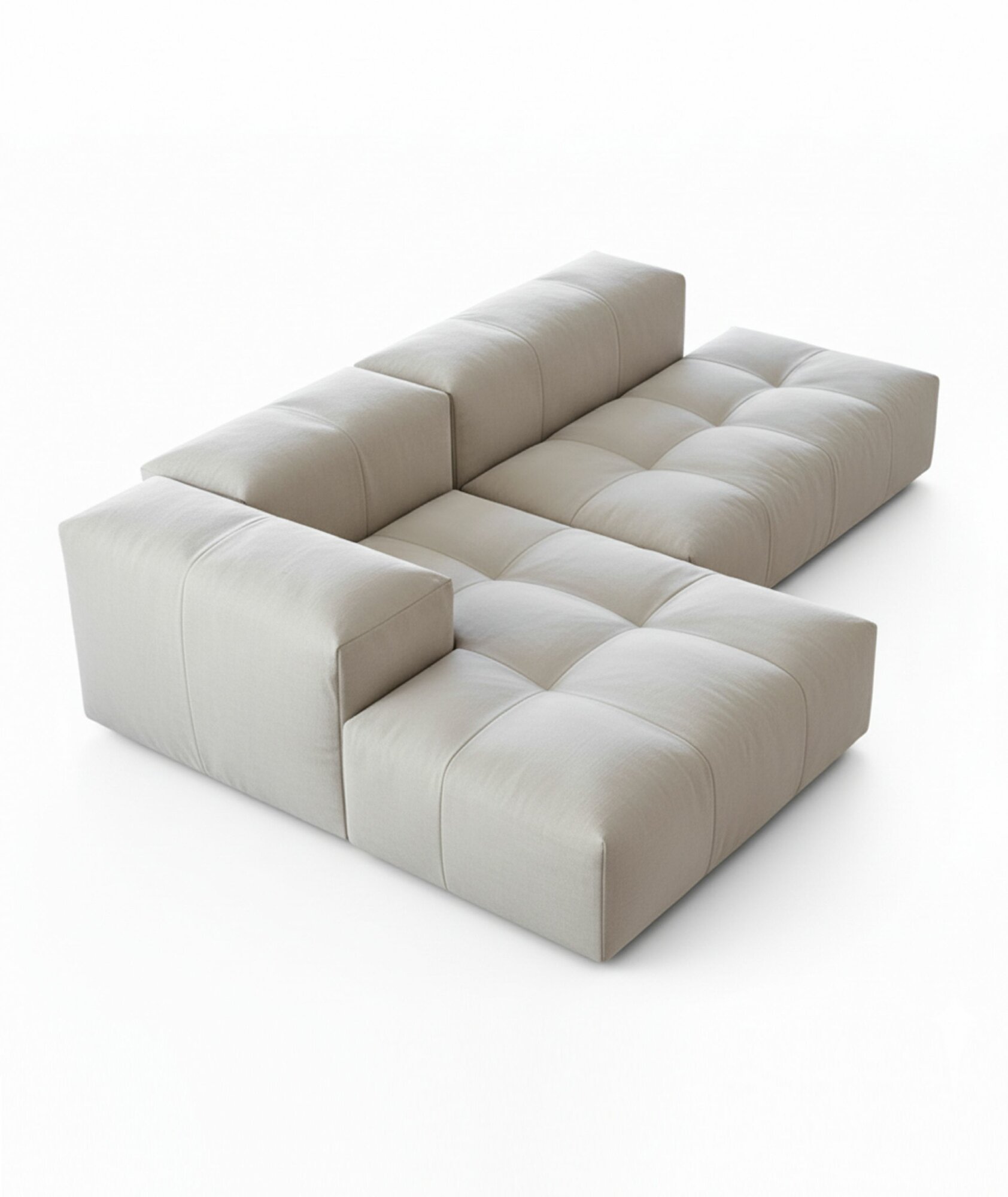 MEBELIONER Модульный диван SAGA CLOUD R7 размер 266х156х68