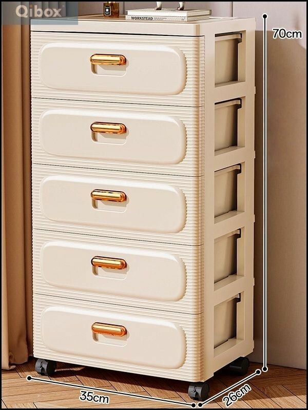 Комод эксклюзивный 4дверный белый 80x45x90 см