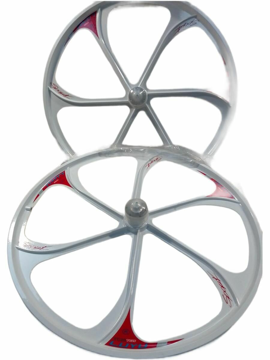 Колеса 26д литые, пром подшипники, эксцентрик под дисковый тормоз и трещетку (пара)