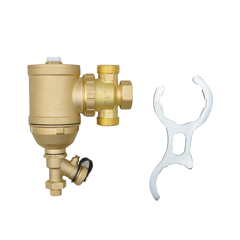 Сепаратор шлама поворотный латунный с магнитом ROMMER 3/4"