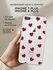 Чехол на Apple iPhone 7 Plus / Айфон 7 Плюс с принтом "Бордовые сердечки паттерн...