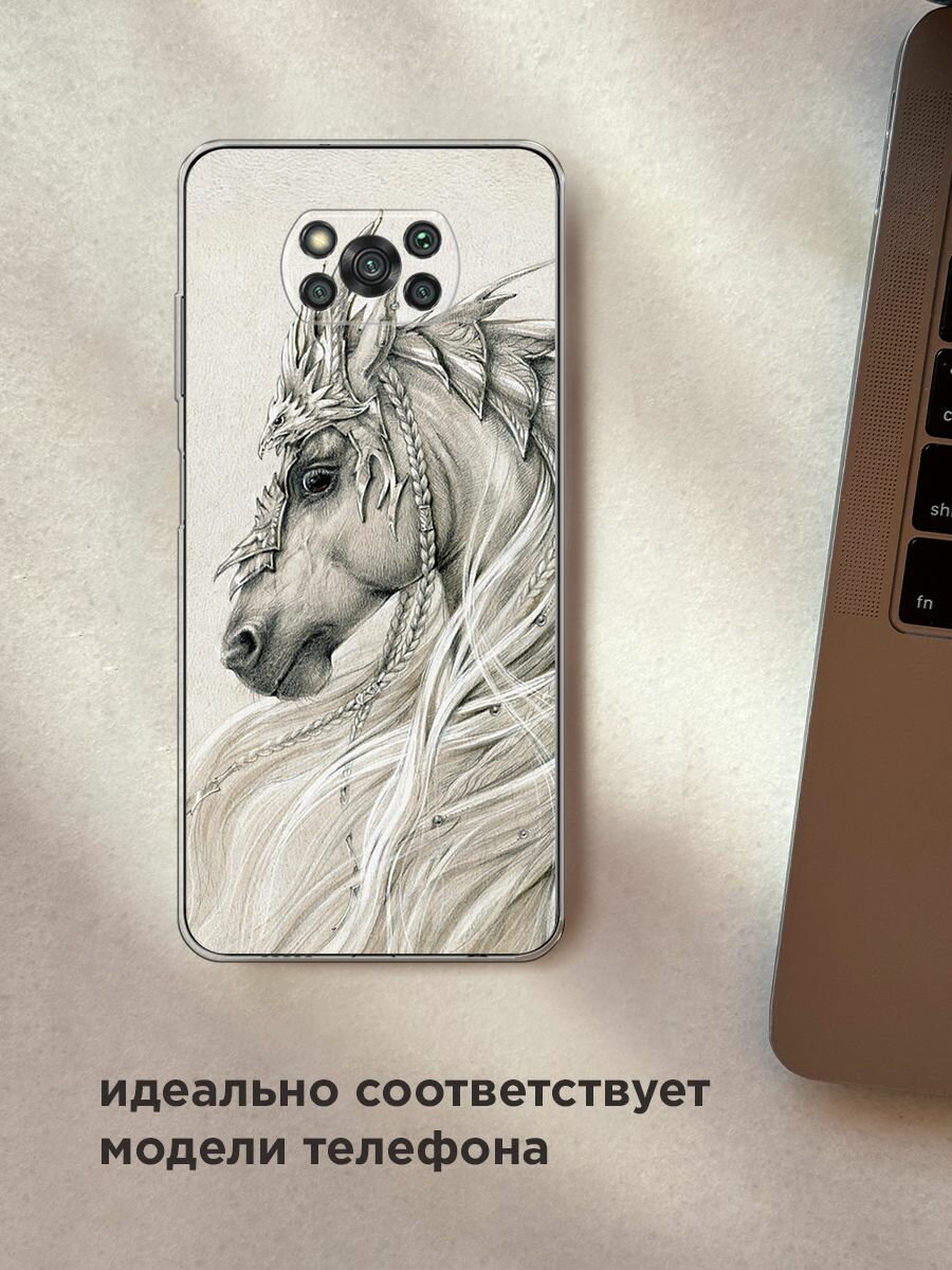 Чехол на Xiaomi Poco X3/X3 Pro / Поко X3/X3 Pro с принтом Мифическая лошадь — фото 1