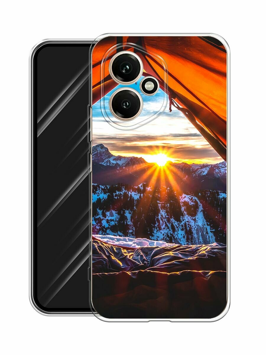 Силиконовый чехол на Honor 400 / Хонор 400 с принтом "Горы 7" — фото 1
