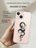 Чехол на Apple iPhone 13 mini / Айфон 13 мини с принтом "Змея с мечом чёрная", п...