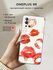 Силиконовый чехол на OnePlus 9R / ВанПлас 9R с принтом Следы помады