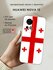 Чехол на Huawei Nova 12/Nova13 / Хуавей Нова 12/Нова 13 с принтом "Флаг Грузии"