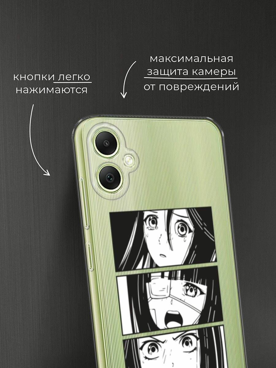 Чехол на Samsung Galaxy A05 / Самсунг Галакси A05 с принтом "Tokyo girls", прозрачный — фото 1
