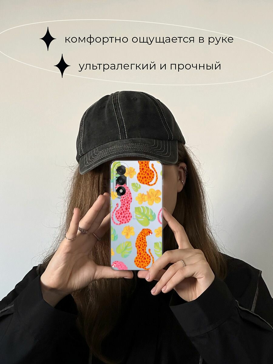 Чехол на OnePlus Nord 5 / Ван Плас Норд 5 с принтом "Экзотика", прозрачный — фото 1