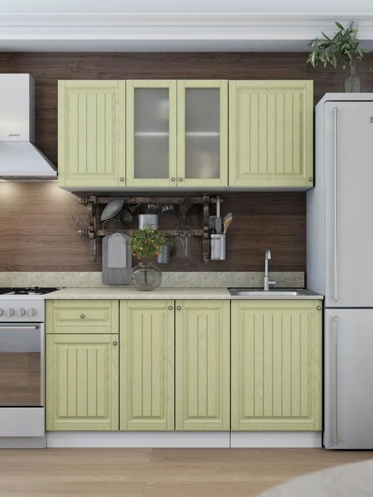 Кухонный гарнитур 1,5 м МДФ фисташка