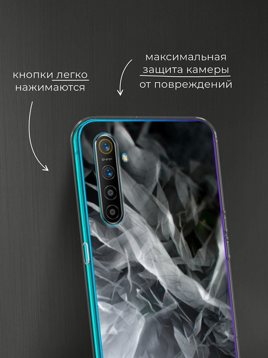 Силиконовый чехол на Realme XT / Реалми XT с принтом "Абстракция 9" — фото 1
