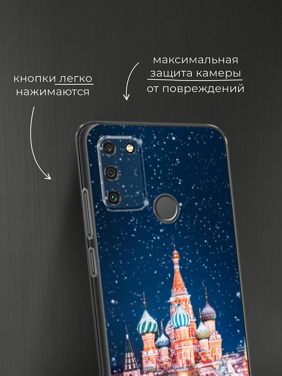 Силиконовый чехол на Honor 9A / Хонор 9А с принтом "Москва 1" — фото 1