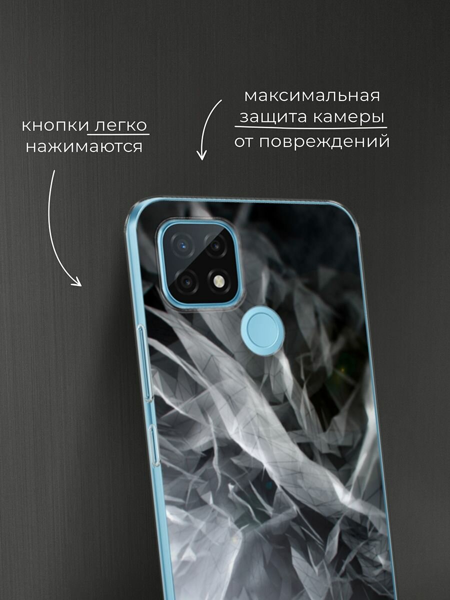 Силиконовый чехол на Realme C21 / Реалми С21 с принтом "Абстракция 9" — фото 1