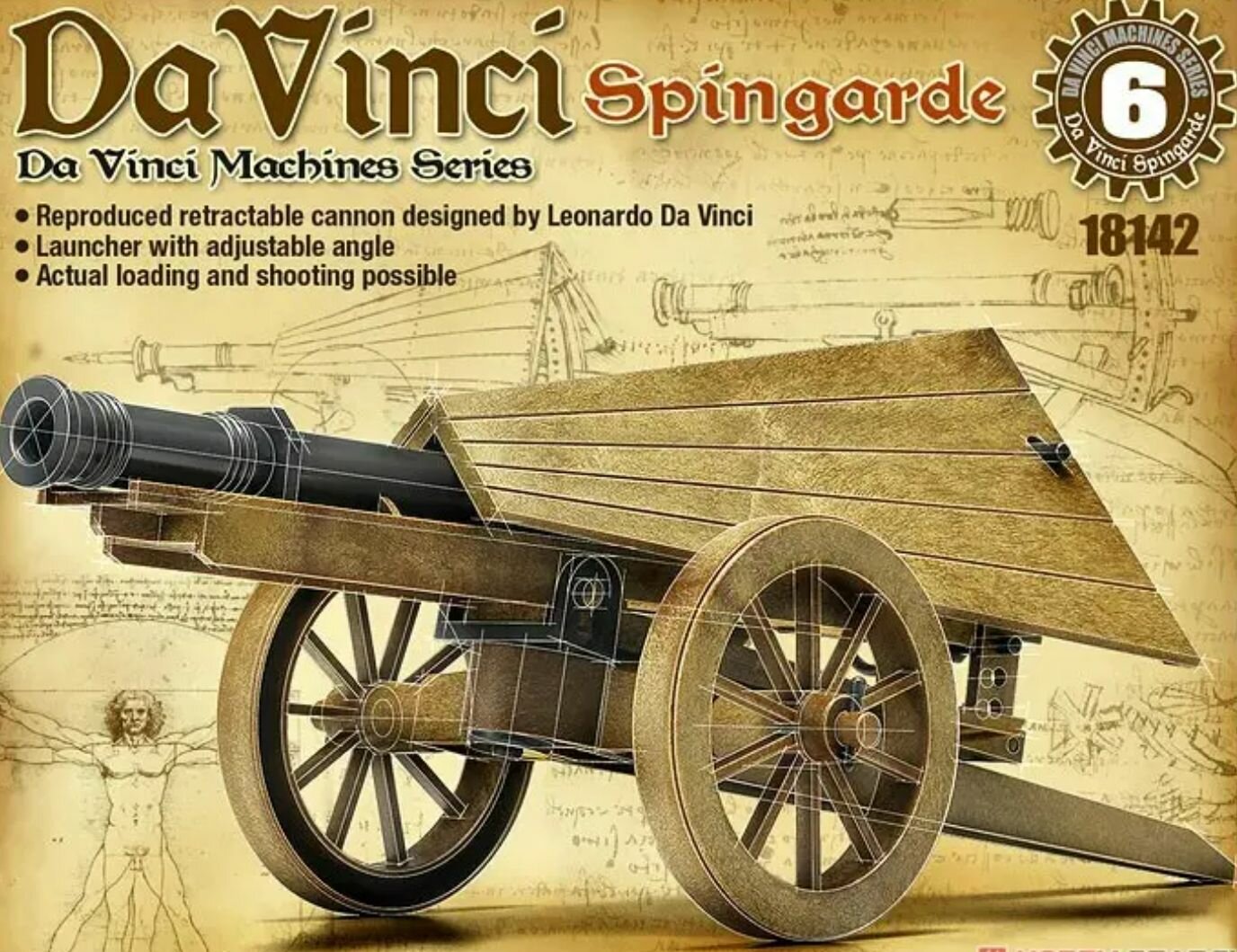 Academy 18142 Da Vinci Spingarde Пушки (Пластиковая модель)