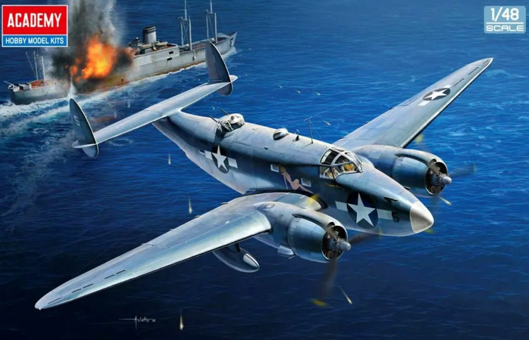 Academy 12347 1/48 USN PV-1 Solomon Islands Theatre сборная модель самолета