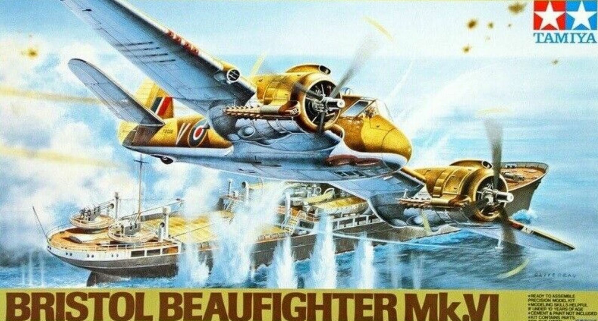 Tamiya 61053 1/48 Модельный комплект самолета Bristol 156 Beaufighter Mk.VI