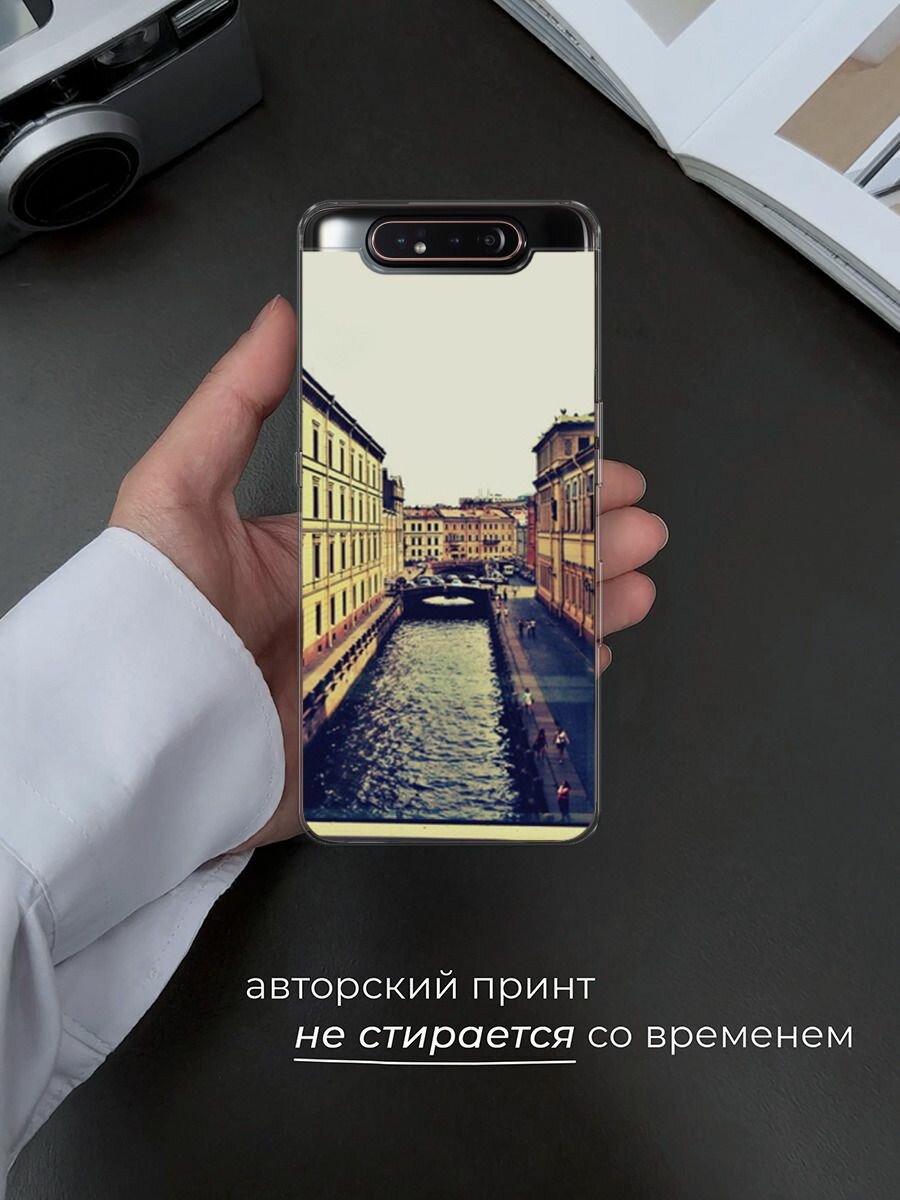Чехол на Samsung Galaxy A80 / Самсунг Гэлакси A80 с принтом "Санкт-Петербург" — фото 1