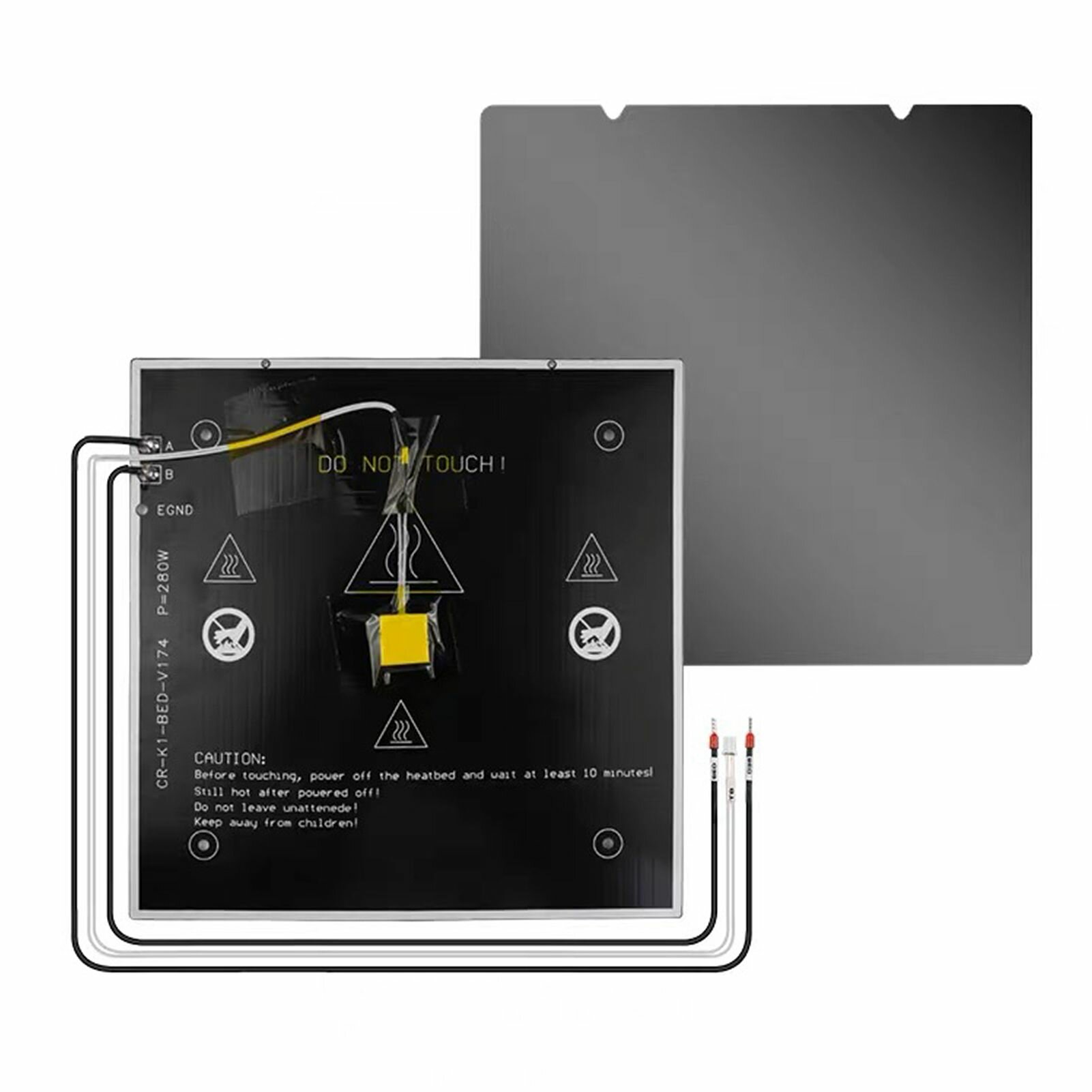 Алюминиевый подогреваемый стол для 3D-принтеров CREALITY K1/K1C, 235*235мм, легкая установка с магнитной основой