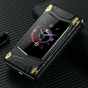 Раскладной телефон 2G с двумя SIM, SOS, FM, 6800 мАч, черный