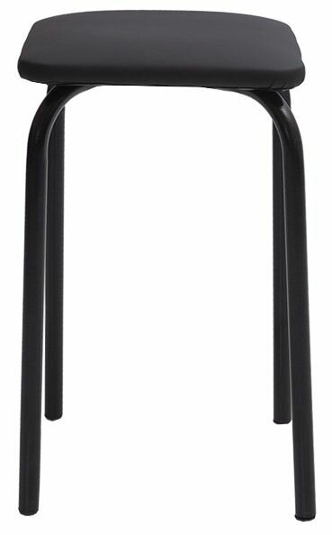 Табурет (мягкая сидушка)_КЗ Черный, каркас Черный