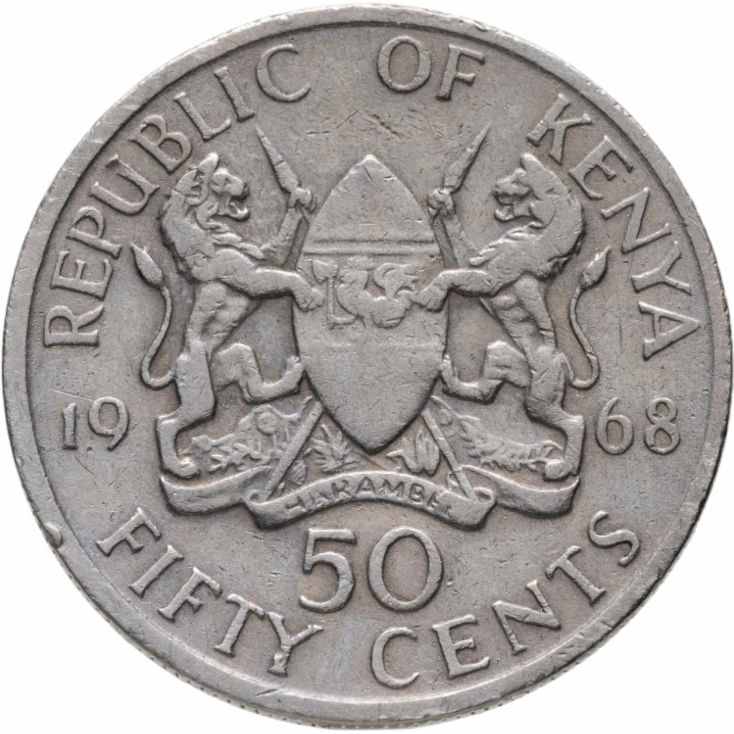 Кения 50 центов (cents) 1968