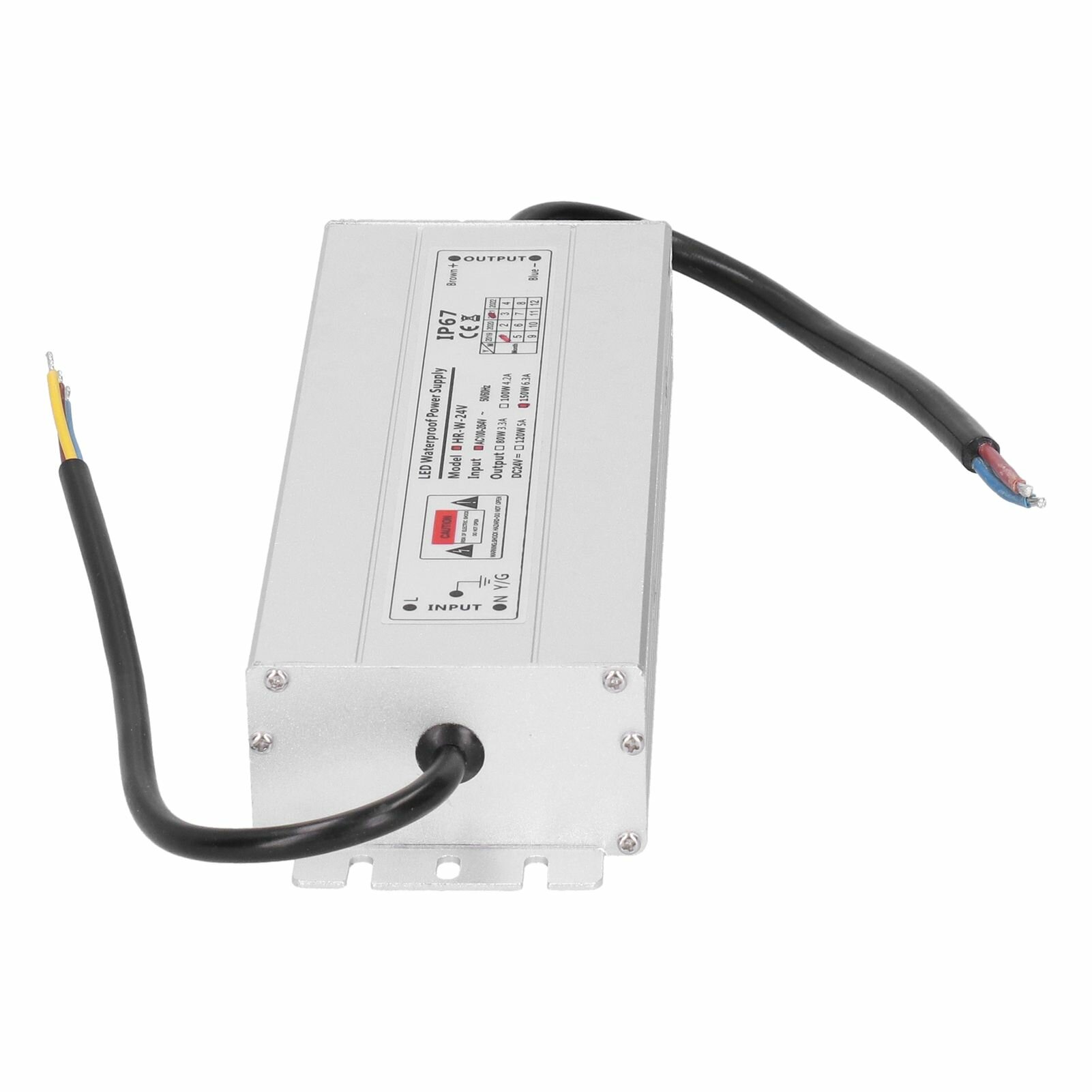 Импульсный источник питания 24 В 150 Вт IP67 Водонепроницаемый светодиодный драйвер для лампы внутреннего освещения