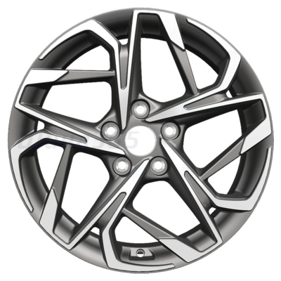 Литой колесный диск Khomen Wheels KHW1716 (Changan CS35 Plus) 7x17/5x110 ET46 D63,3 Gray-FP