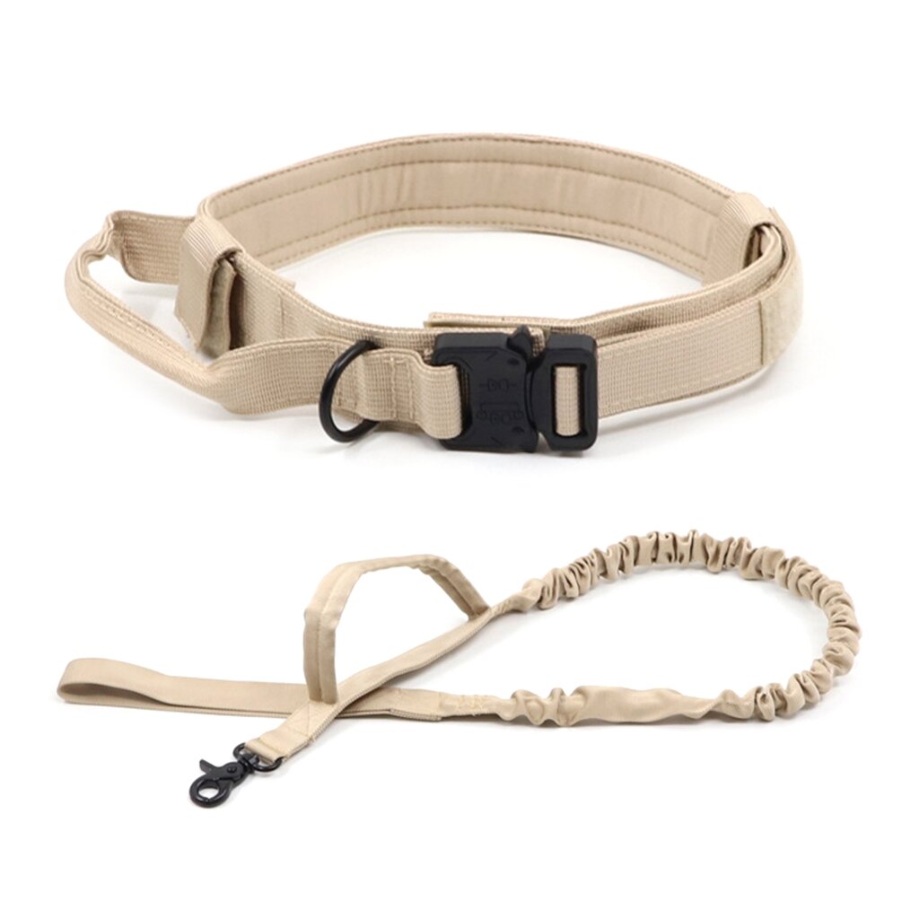 Ошейник для крупных собак с ручкой и прочным тренировочным поводком