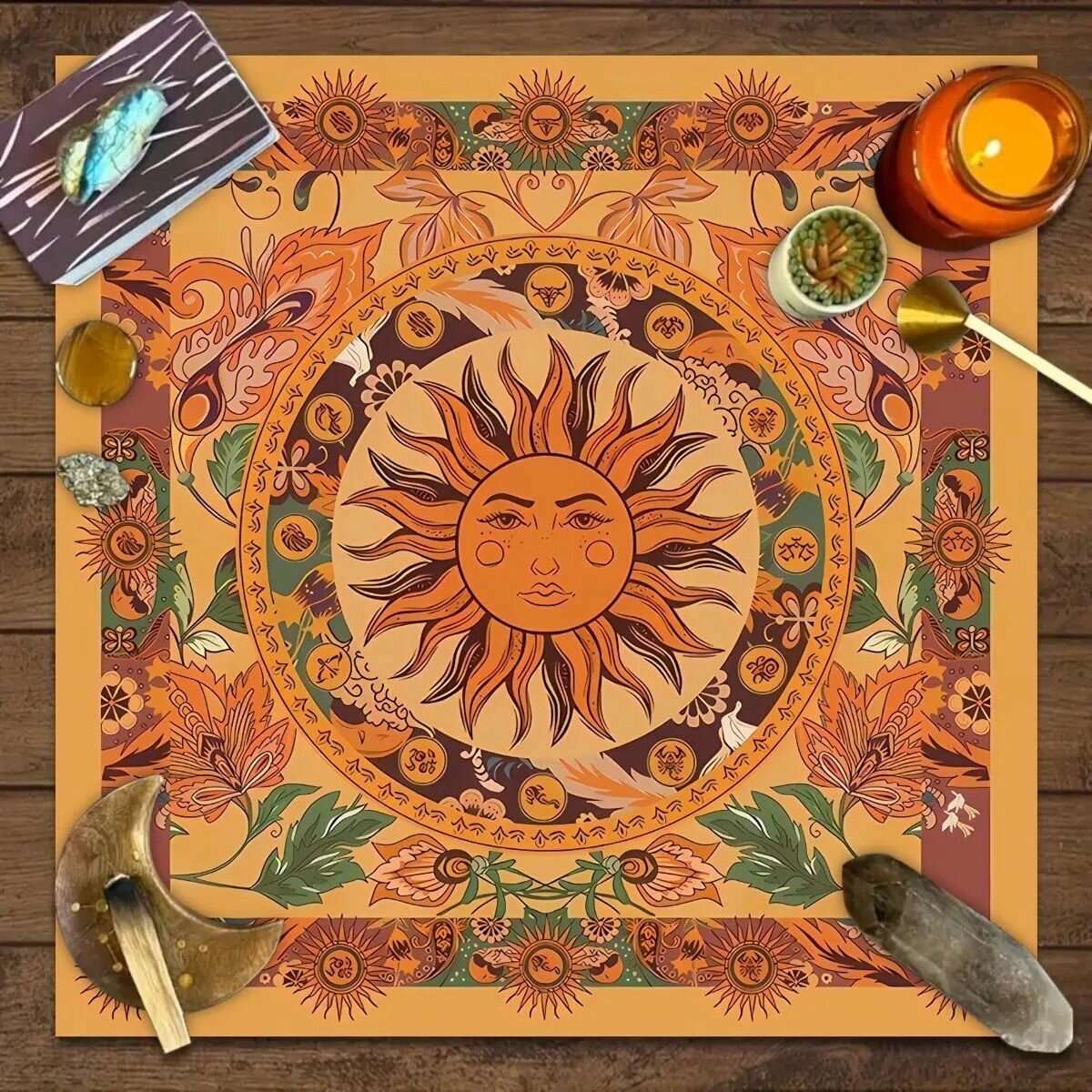 Гадальный инструмент/Скатерть для гаданий на картах Таро 90X90CM