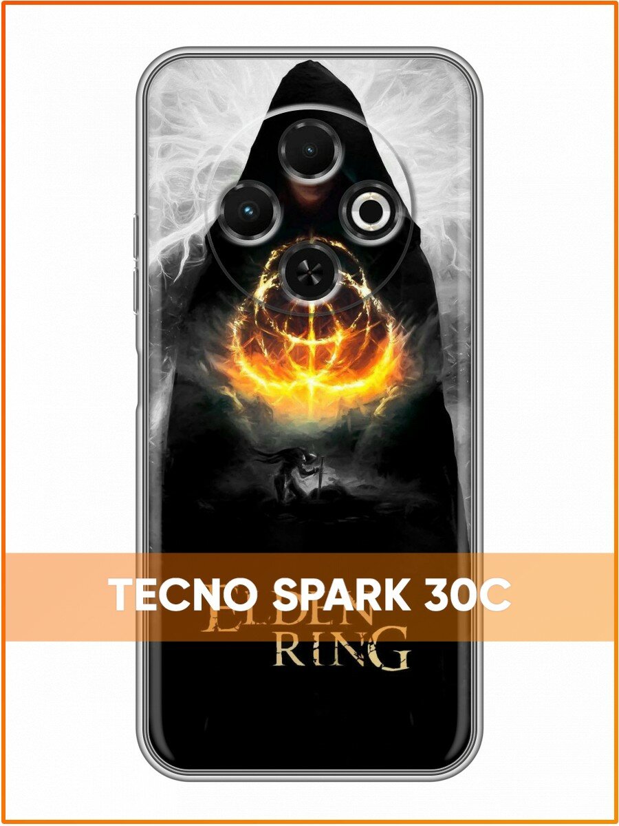 Чехол для Tecno Spark 30C с принтом Elden Ring (Техно Спарк 30С)