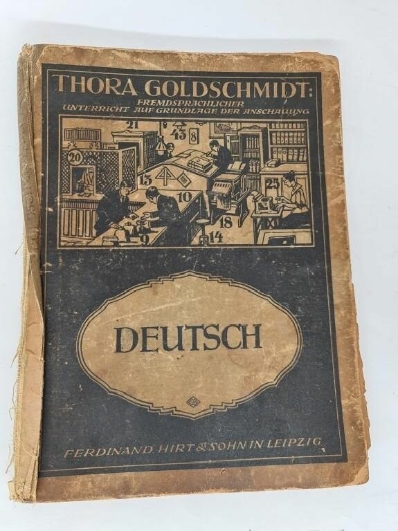 "Thora Goldschmidt. Bildertafeln fur den Unterricht im Deutschen". Иллюстрированные таблицы для преподавания немецкого языка. 1922г.
