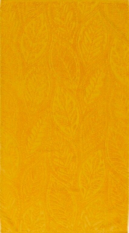 Полотенце махровое для рук и лица, для сауны, для ванны, для бассейна в подарок на День рождения, на Новый год, на Юбилей Осенняя мелодия Грушевое Желтое 70*40 см 450 г/м2