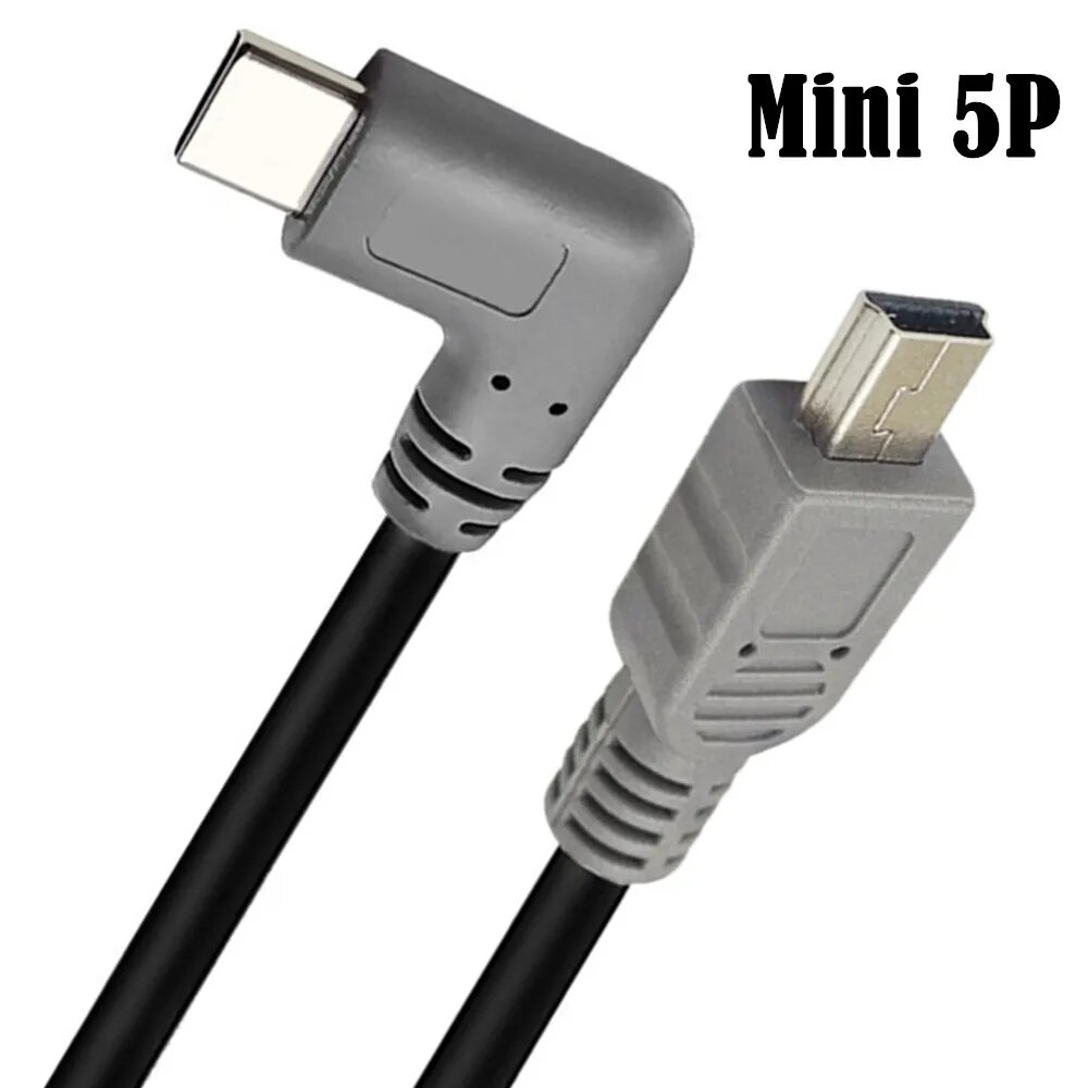 Кабель-переходник CY Micro USB / Mini USB - Type-C 1 метр Mini-Type C