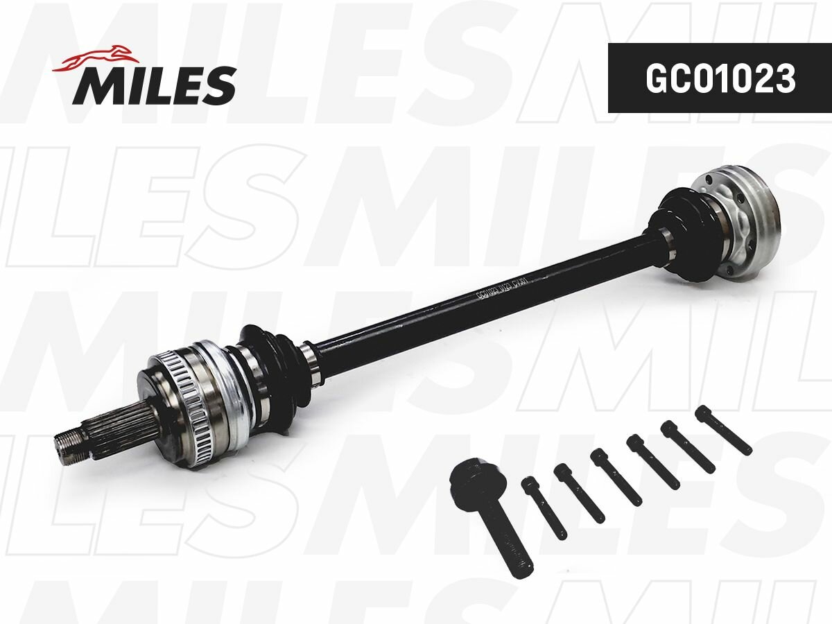 MILES Привод в сборе левый BMW E90/E81/E87 1.8-2.0 04- (ABS) (GKN 304470) GC01023