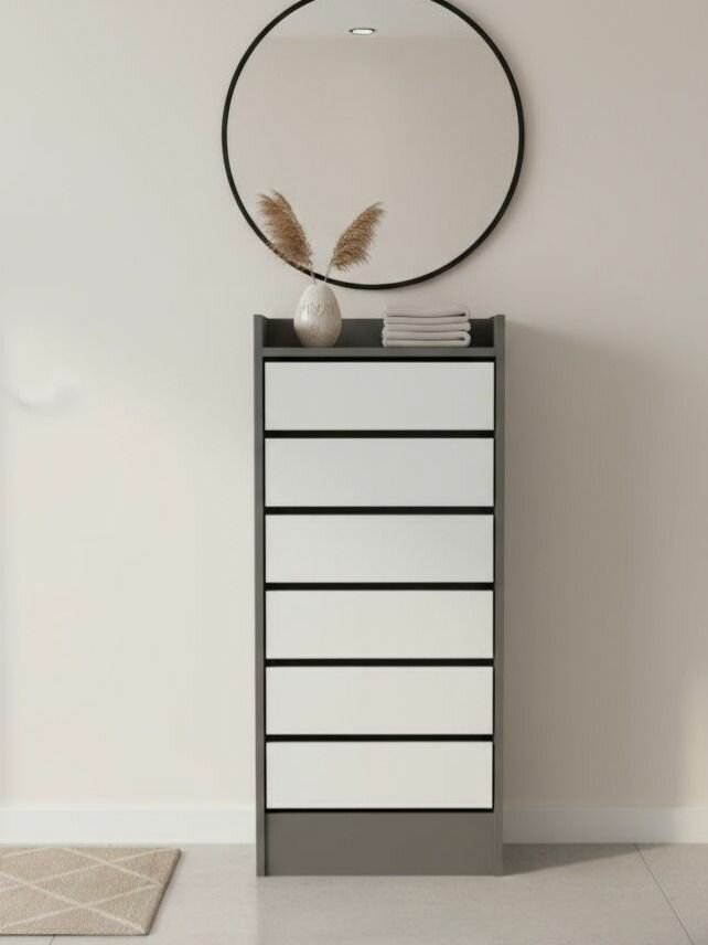 ARNIKA Обувница Гавана, Графит серый, Камень серый