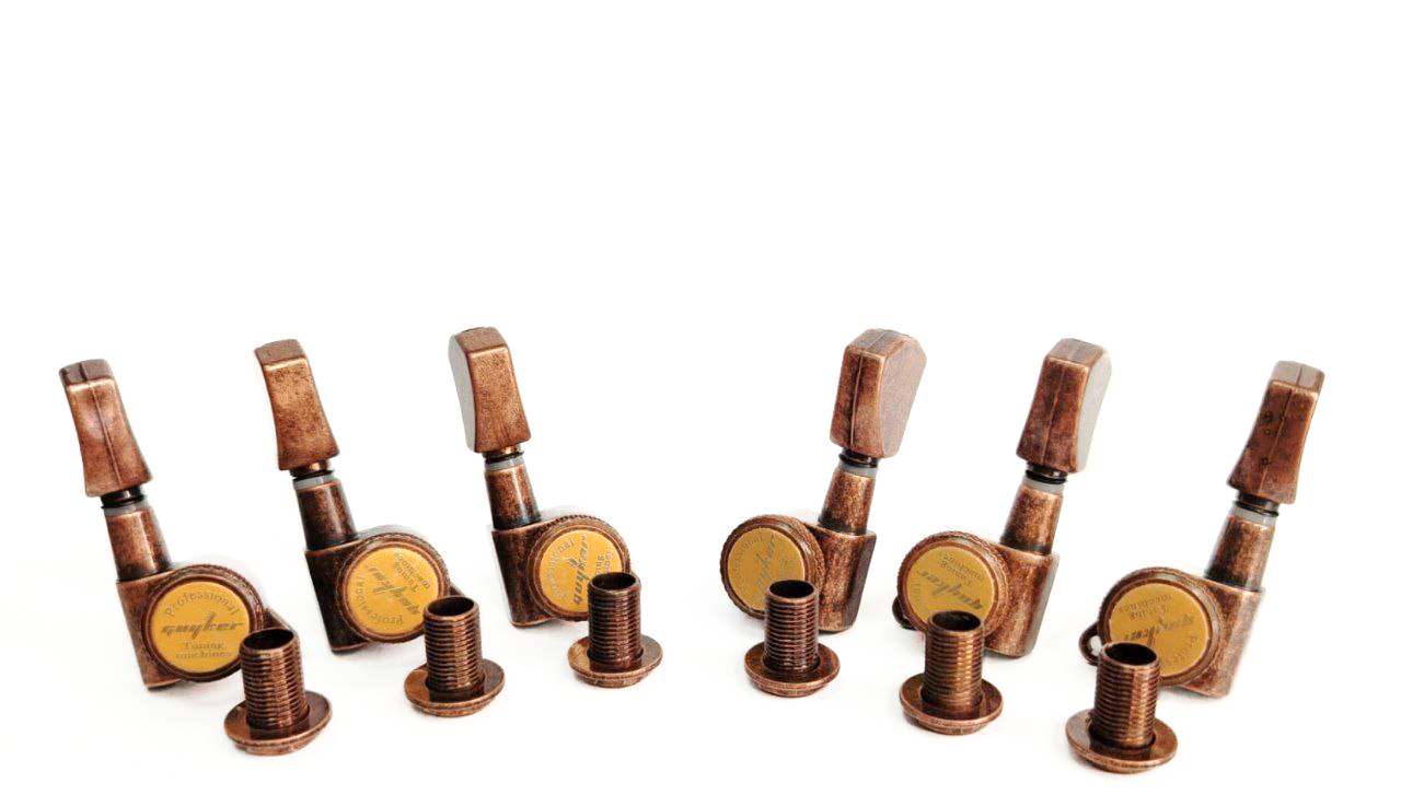 Колки 3+3 локовые Guyker GK04BRSP, античная бронза