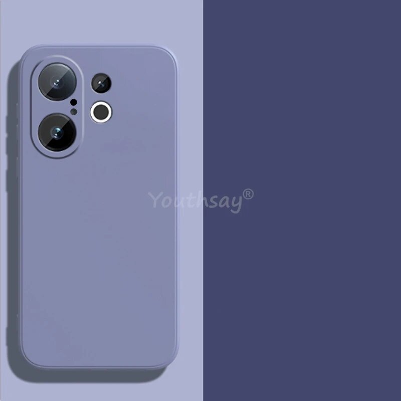 Чехол vivo X200 FE, Lavender Grey, силикон