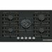 Газовая варочная панель Bosch PPQ7A6I45, 5 конфорок, закаленное стекло, черный