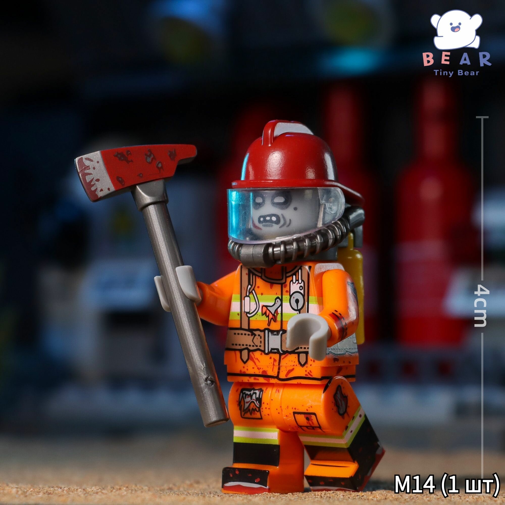 Модель минифигурки из строительных блоков для зомби с ядерным излучением, аксессуары для минифигурок MOC, строительство сцены Resident Evil, совместимы с легo конструкторами