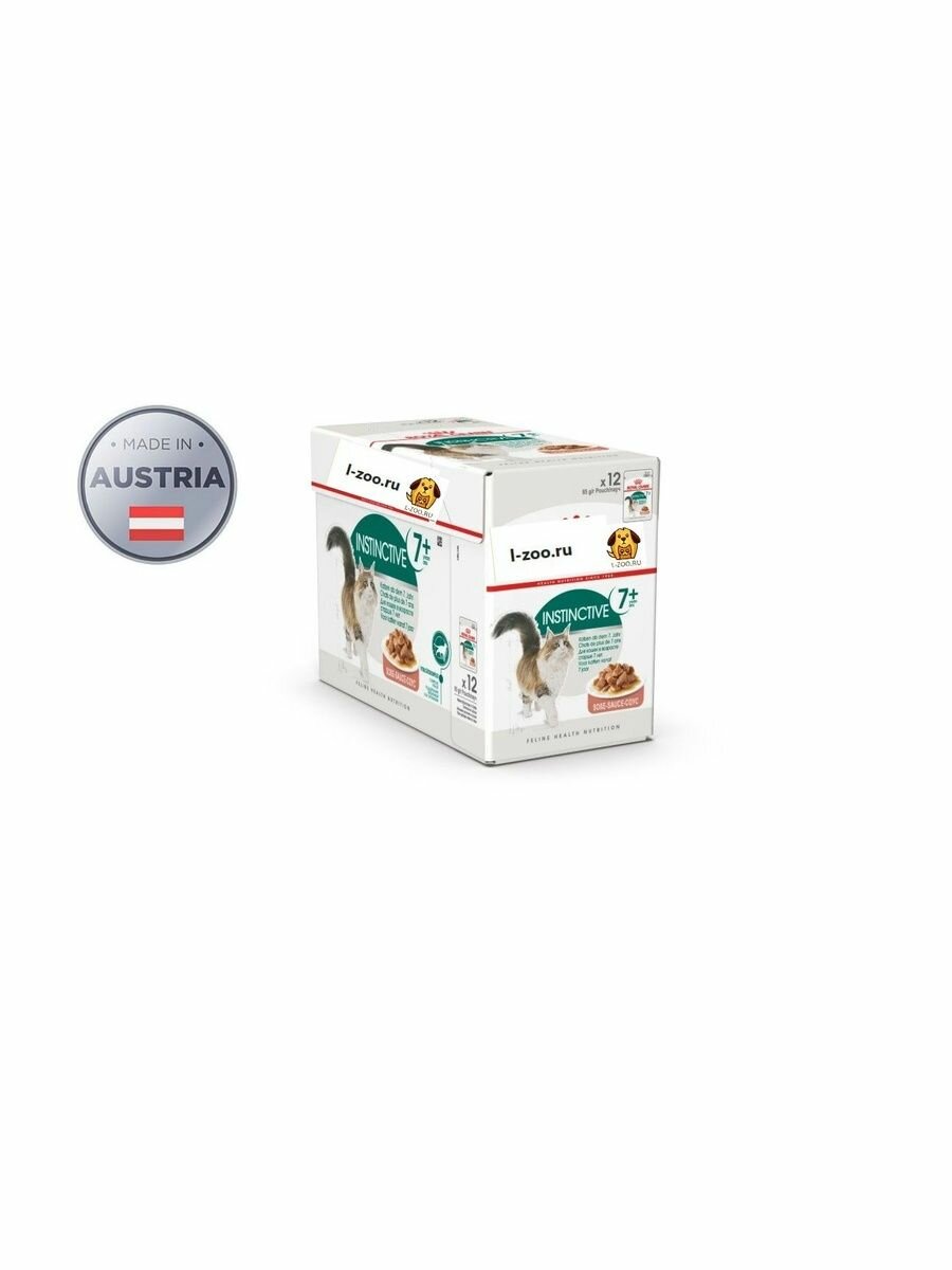INSTINCTIVE +7 in GRAVY 85г, кусочки в соусе 12шт х85гр