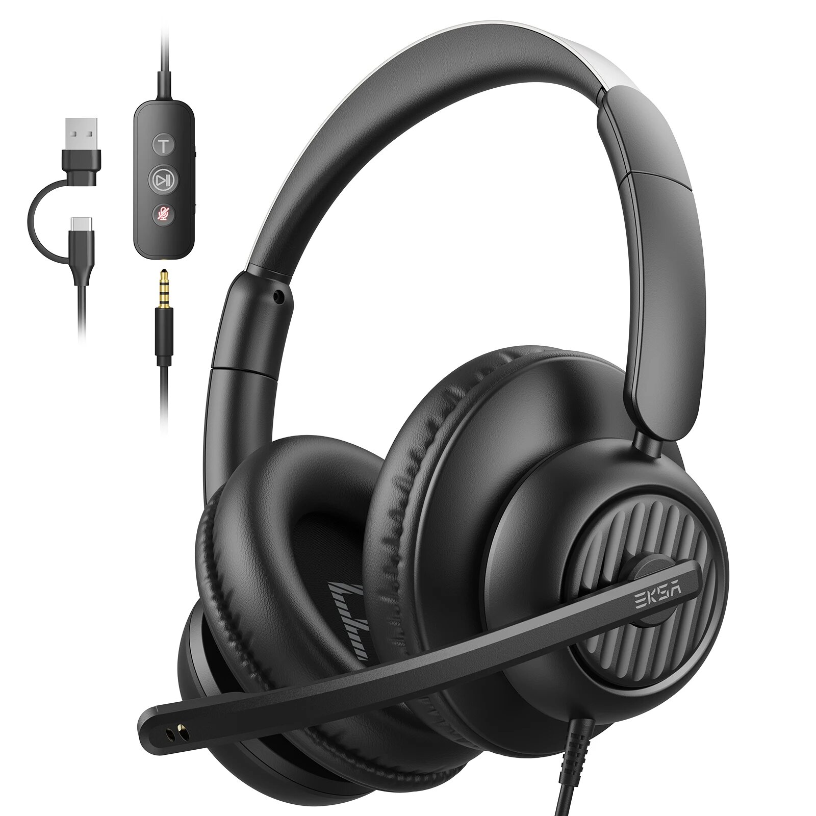 EKSA H8 Проводные офисные наушники