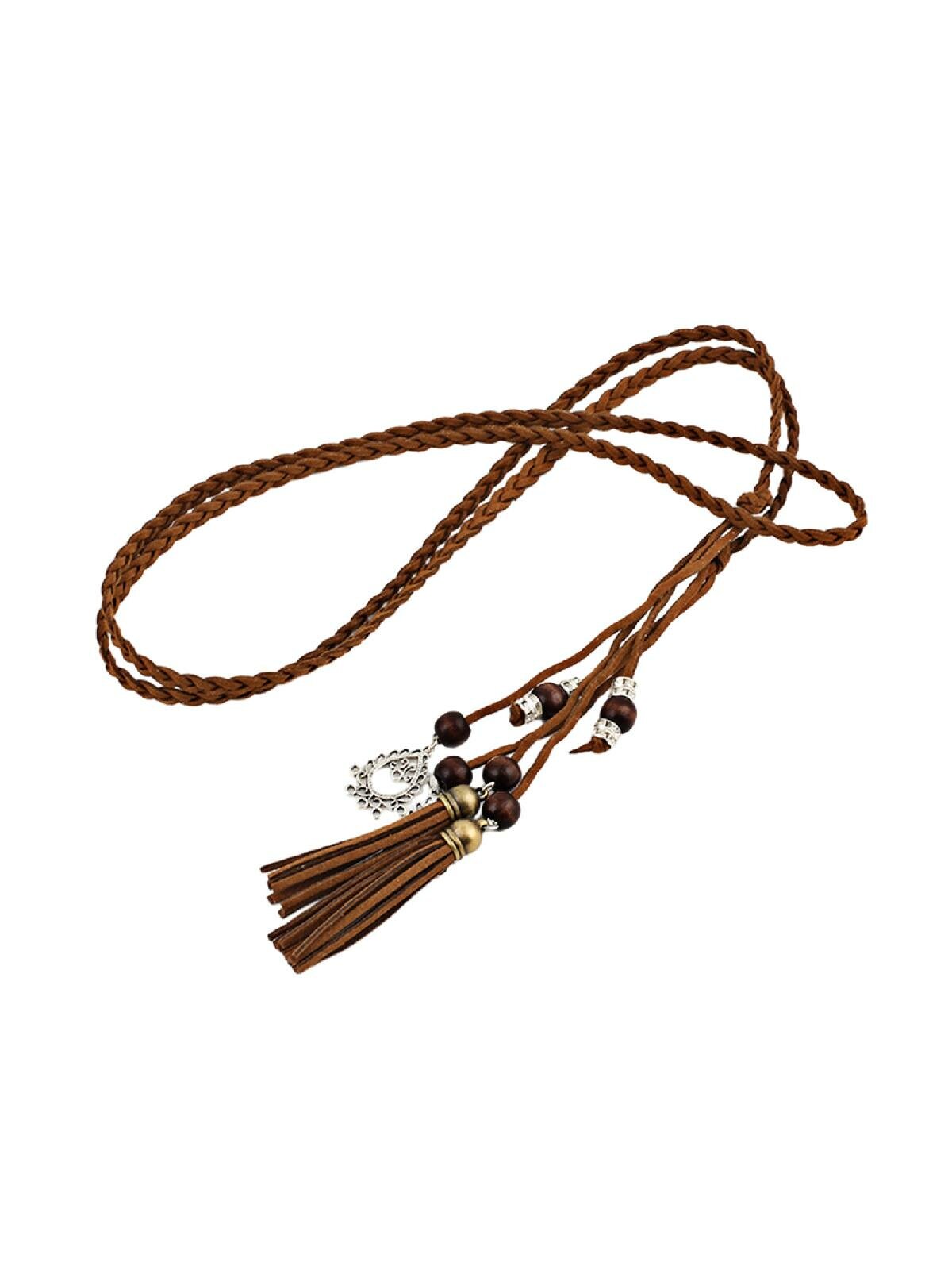 Бусинный пояс для платья