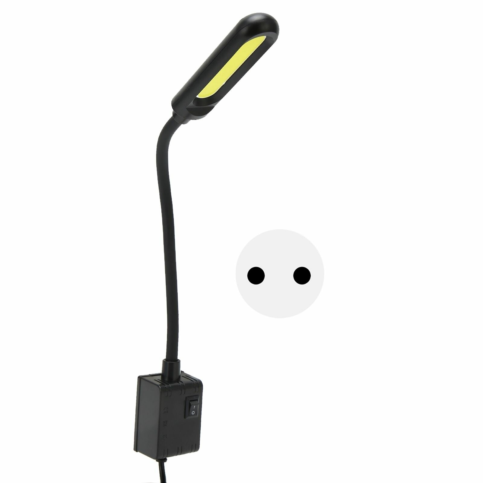 Светодиодный светильник для швейной машины 3 Вт с 15 бусинами, гибкая магнитная швейная лампа на гибкой стойке для металлических поверхностей, вилка европейского стандарта