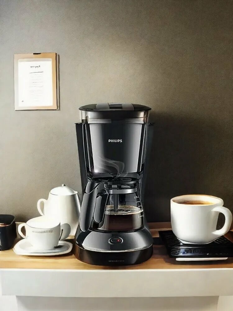 Philips Кофеварка капельная HD 7432, черный