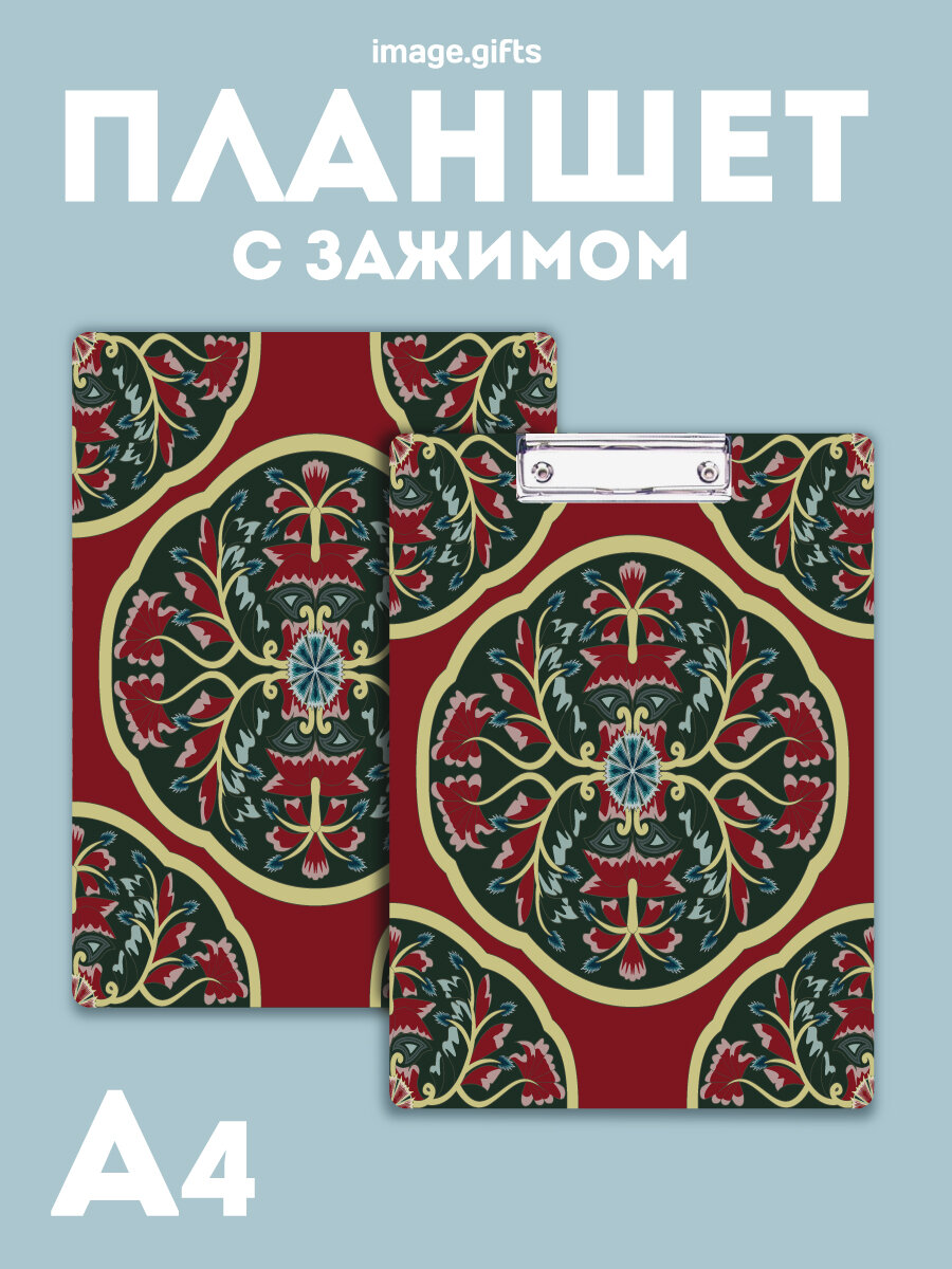 Папка-планшет бренда Image.gifts для бумаги А4 с зажимом, картон