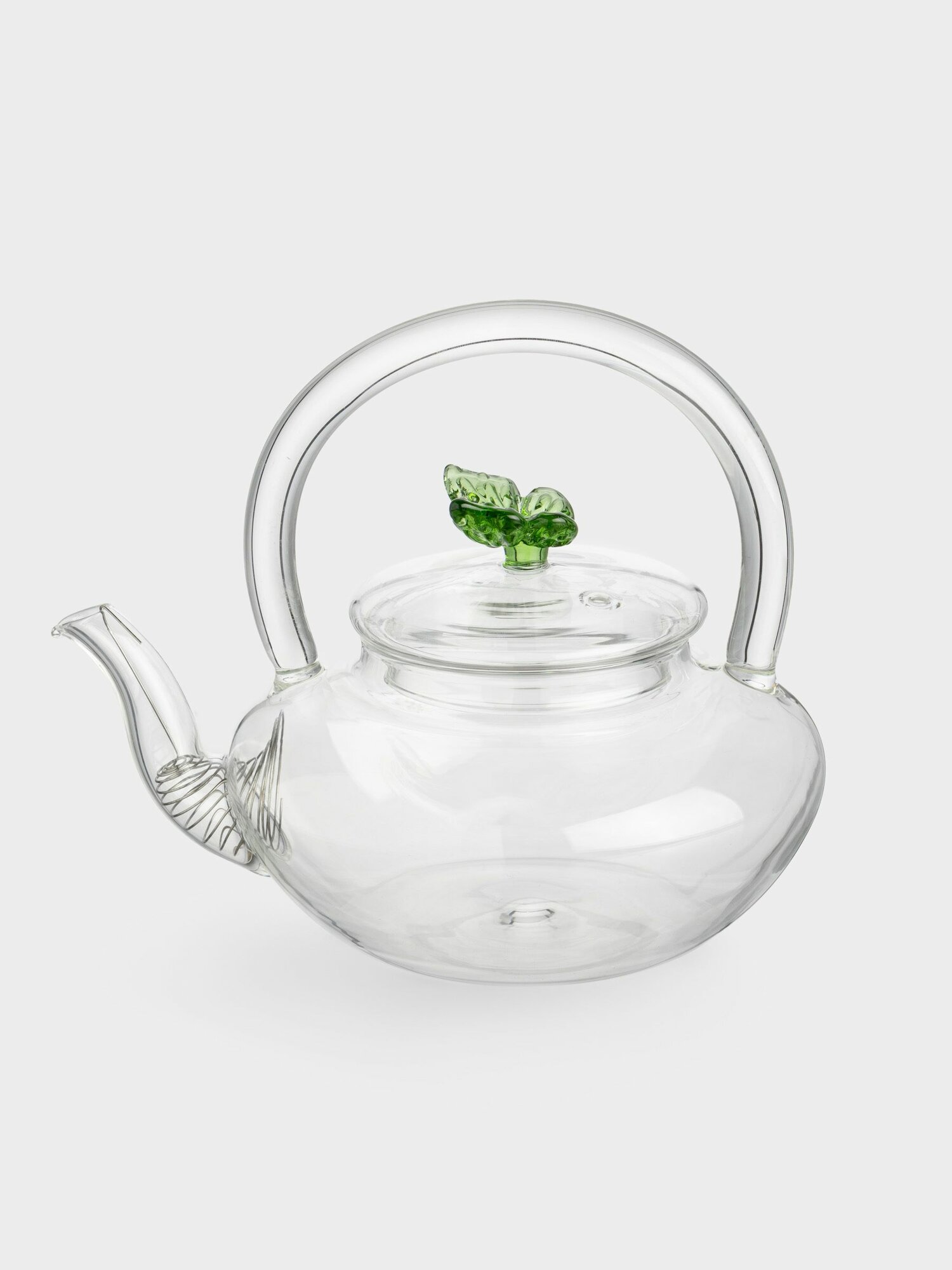 Чайник заварочный, 600 мл, стекло Б/сталь, Бабочка, Butterfly
