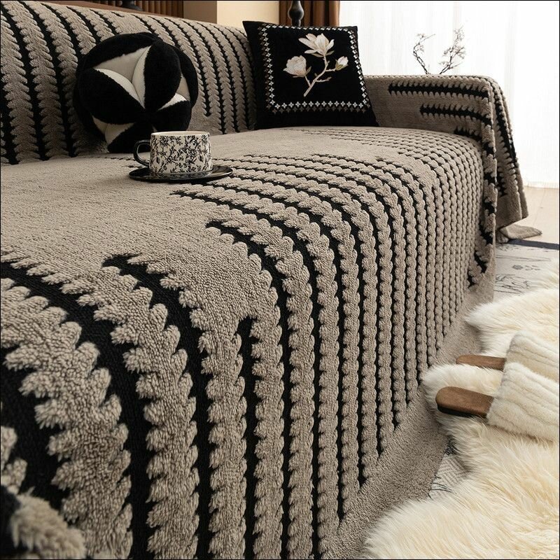 Дивандек накидка на диван угловой и кресло