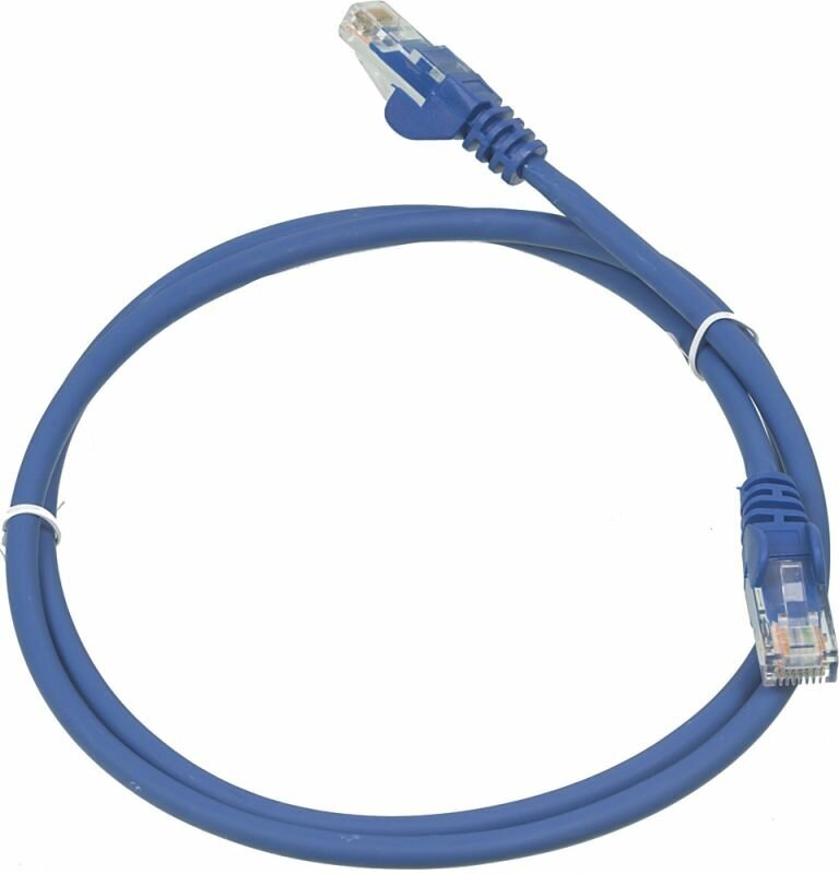 Патч-корд Lanmaster LAN-PC45/U5E-1.0-BL UTP 5 м серый CAT5e LSZH позолоченные контакты