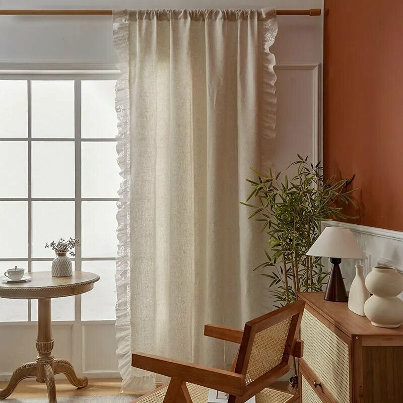 Штора 140х200 см крепление Кулиска бежевый